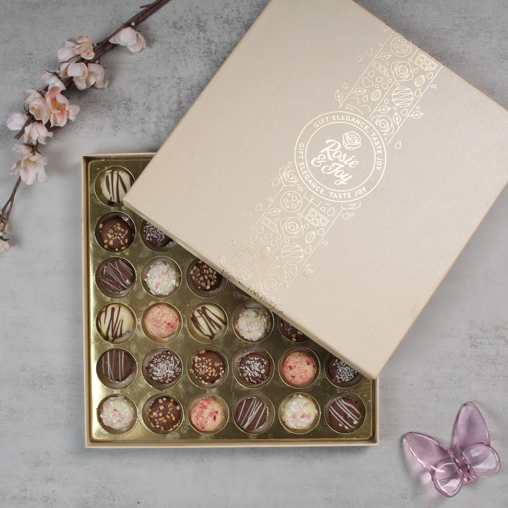 Rosie & Joy Assorted Chocolate Mini Cookie Box - 36 Gourmet Cookies wi